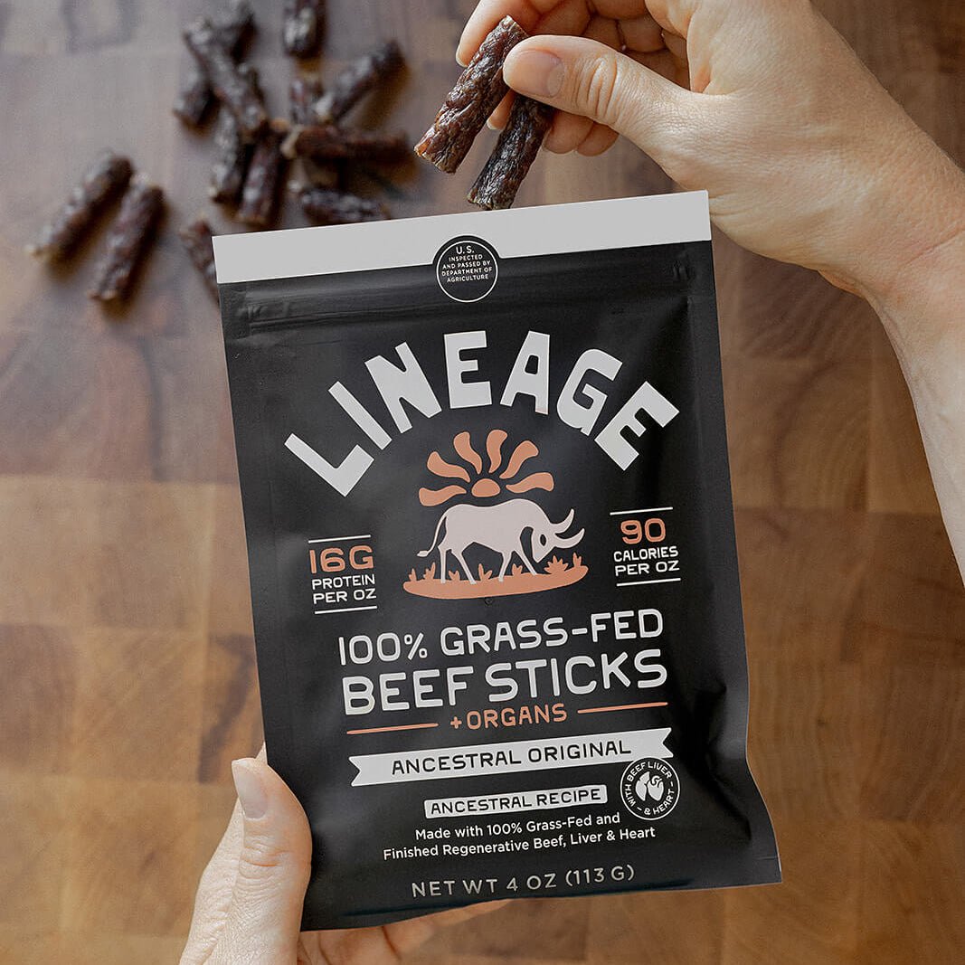 100% Grass-Fed Beef Sticks – Ancestral Recipe (Original Flavor ...
