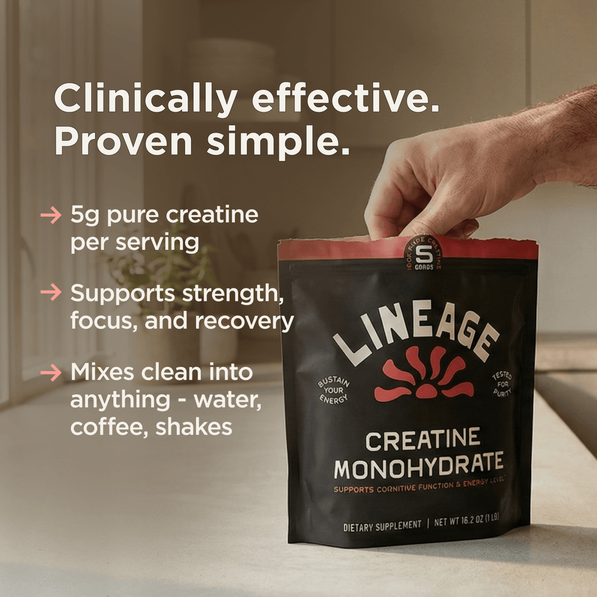 Premium Micronized Creatine Monohydrate – Lineage Provisions